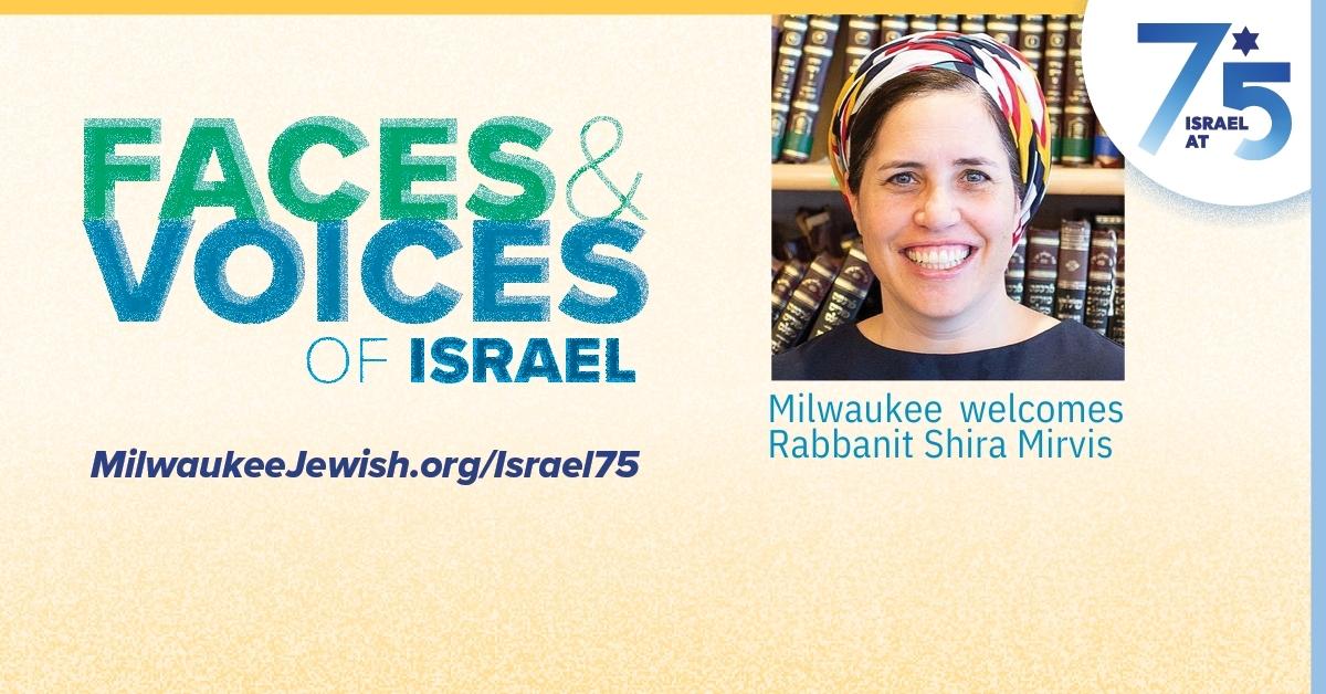 Rabbanit Shira Marili Mirvis to visit Milwaukee | Wisconsin Jewish ...